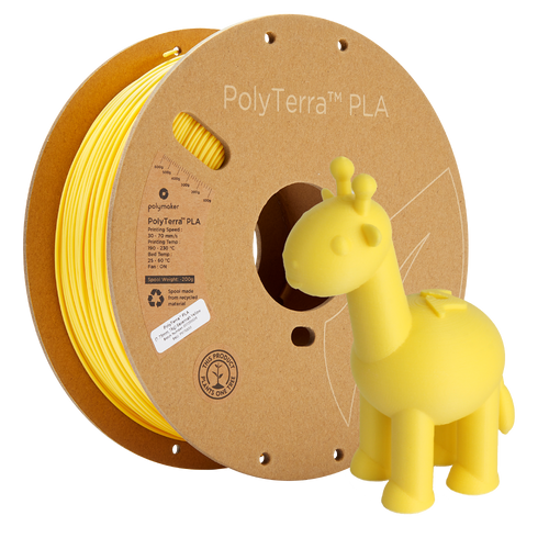 PolyTerra™ Matte PLA - Savannah Yellow - 1kg 1.75mm | 3DQue